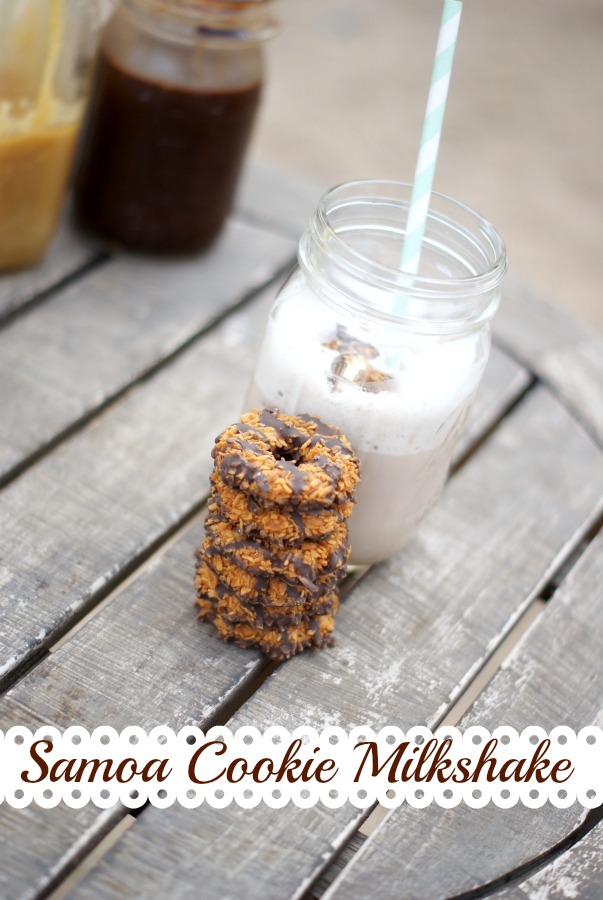 Samoa Cookie Milkshake Recipe - Clever Pink Pirate