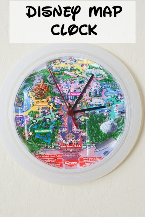 DIY Disney Map Clock - Clever Pink Pirate
