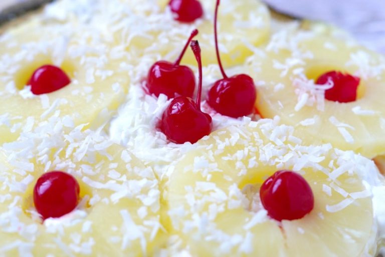 Easy No Bake Tropical Pie Recipe - Clever Pink Pirate