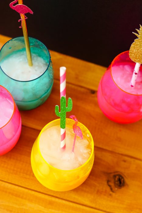 DIY Straw Decorations and Easy Italian Soda Recipe - Clever Pink Pirate