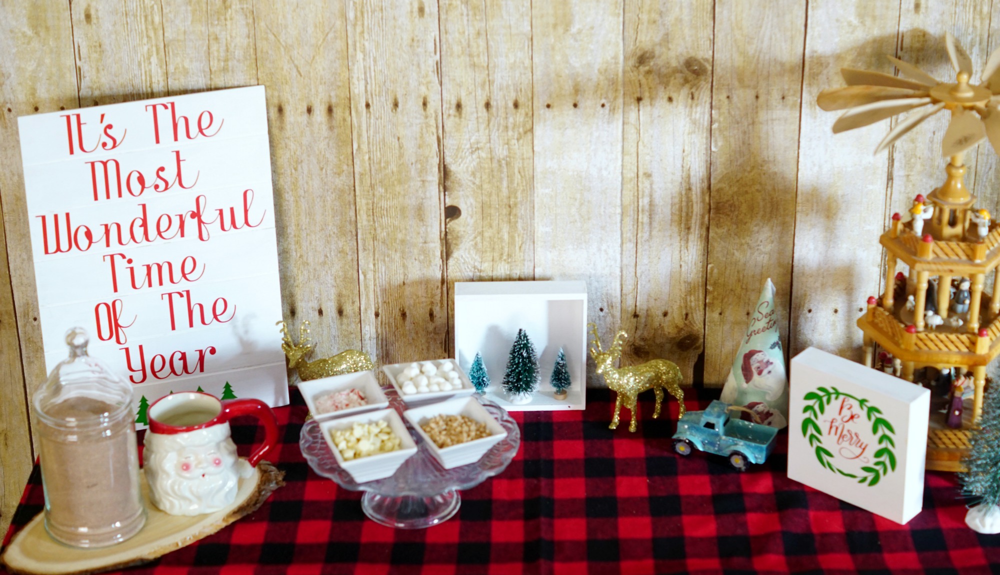 Vintage & Rustic Hot Cocoa Bar - Clever Pink Pirate