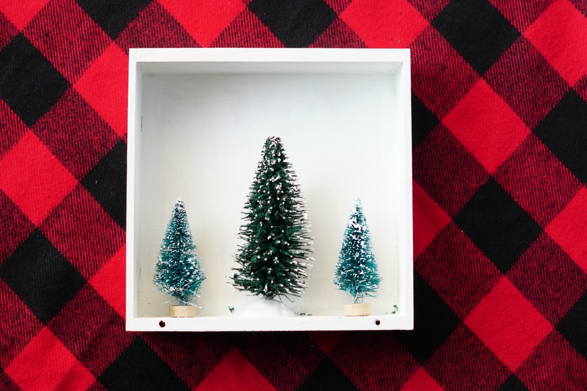 DIY Christmas Shadow Boxes - Clever Pink Pirate